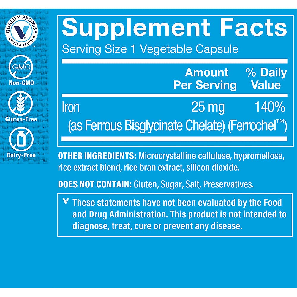 25 mg iron for daily health
