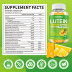 25 mg lutein gummies for vision support
