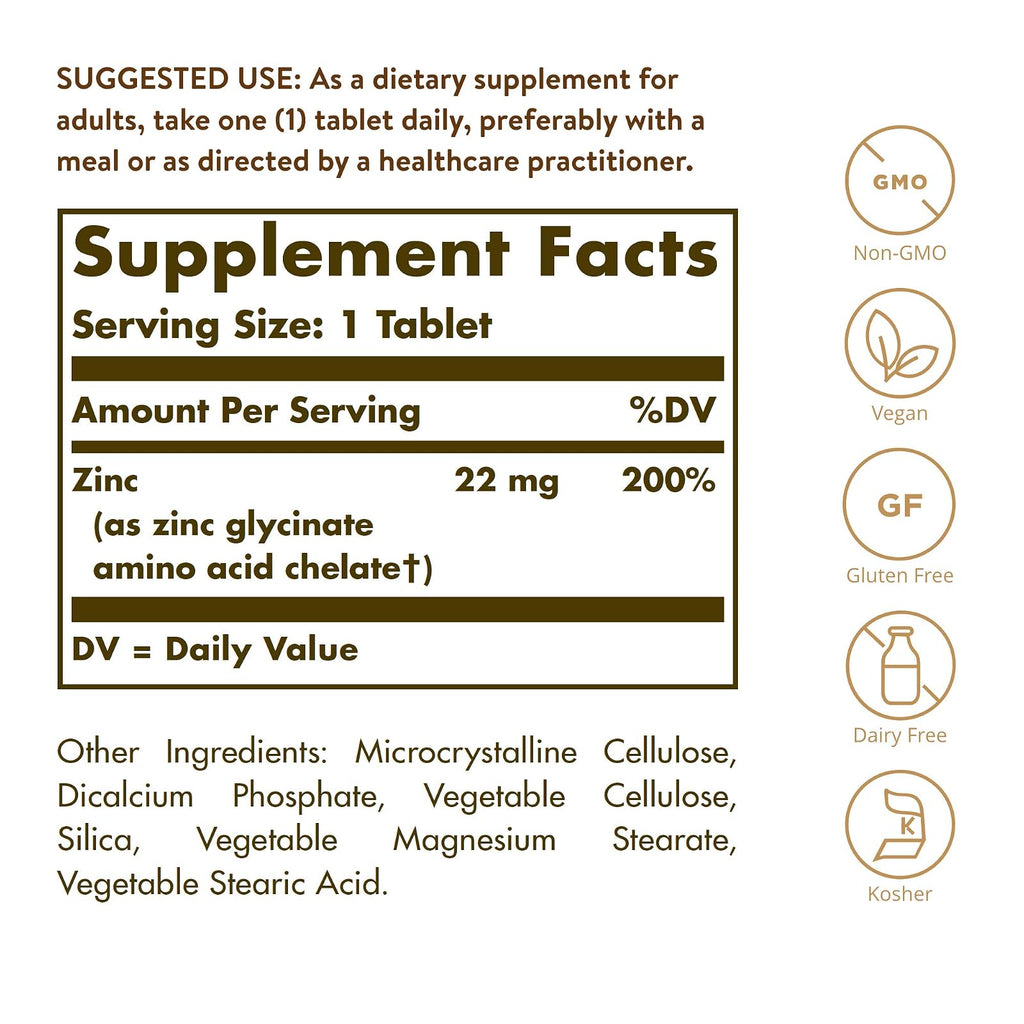 25 mg zinc for immune support