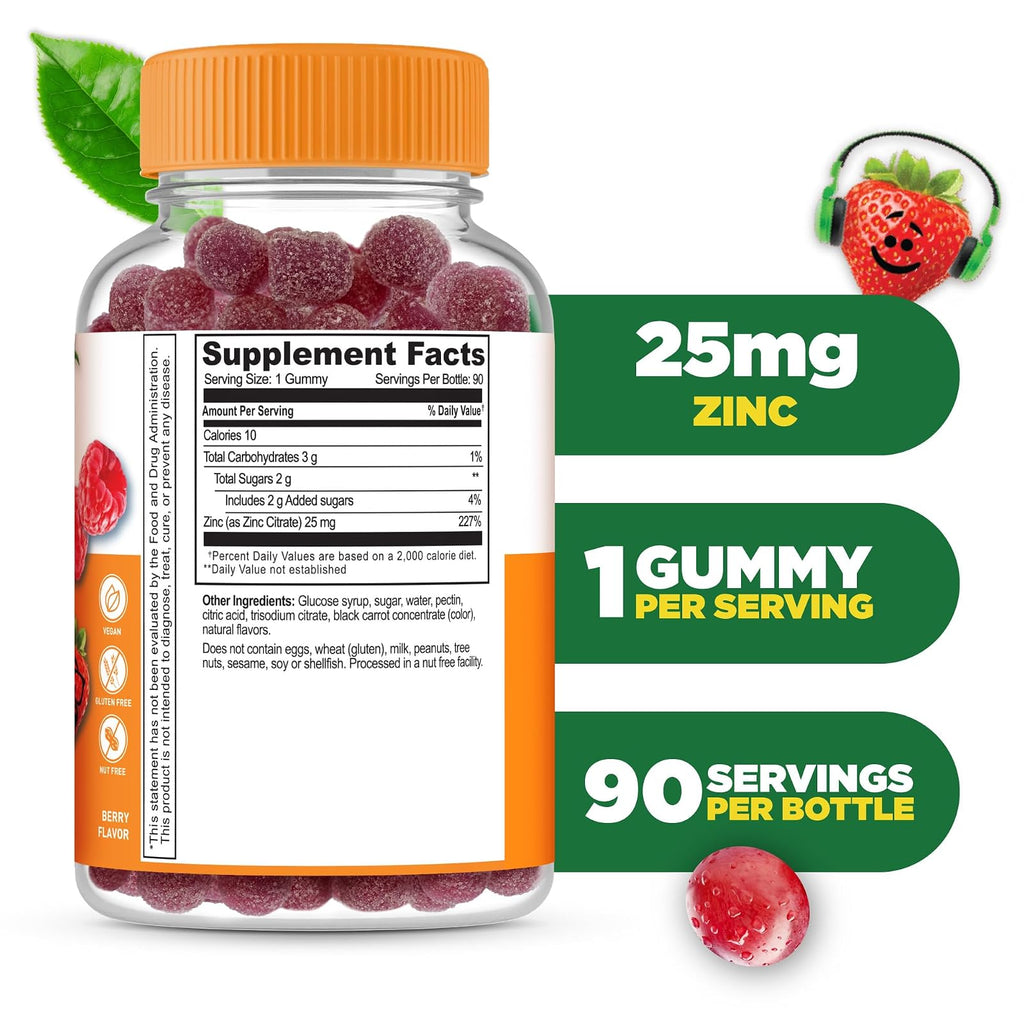 25 mg zinc supplement for children
