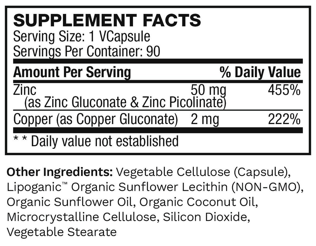 25 mg zinc supplement for immunity