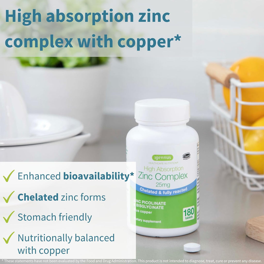 25 mg zinc supplement for immunity