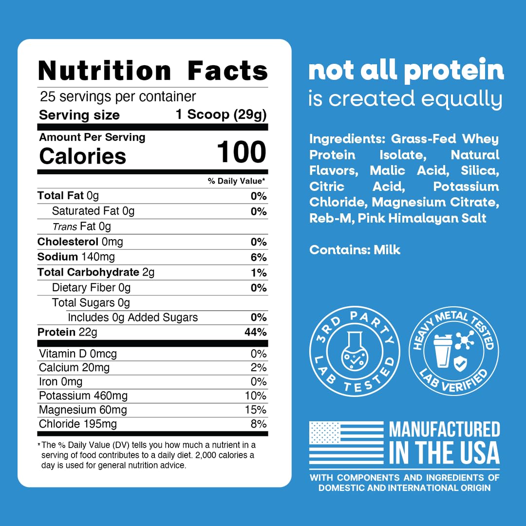 25 servings of delicious protein powder