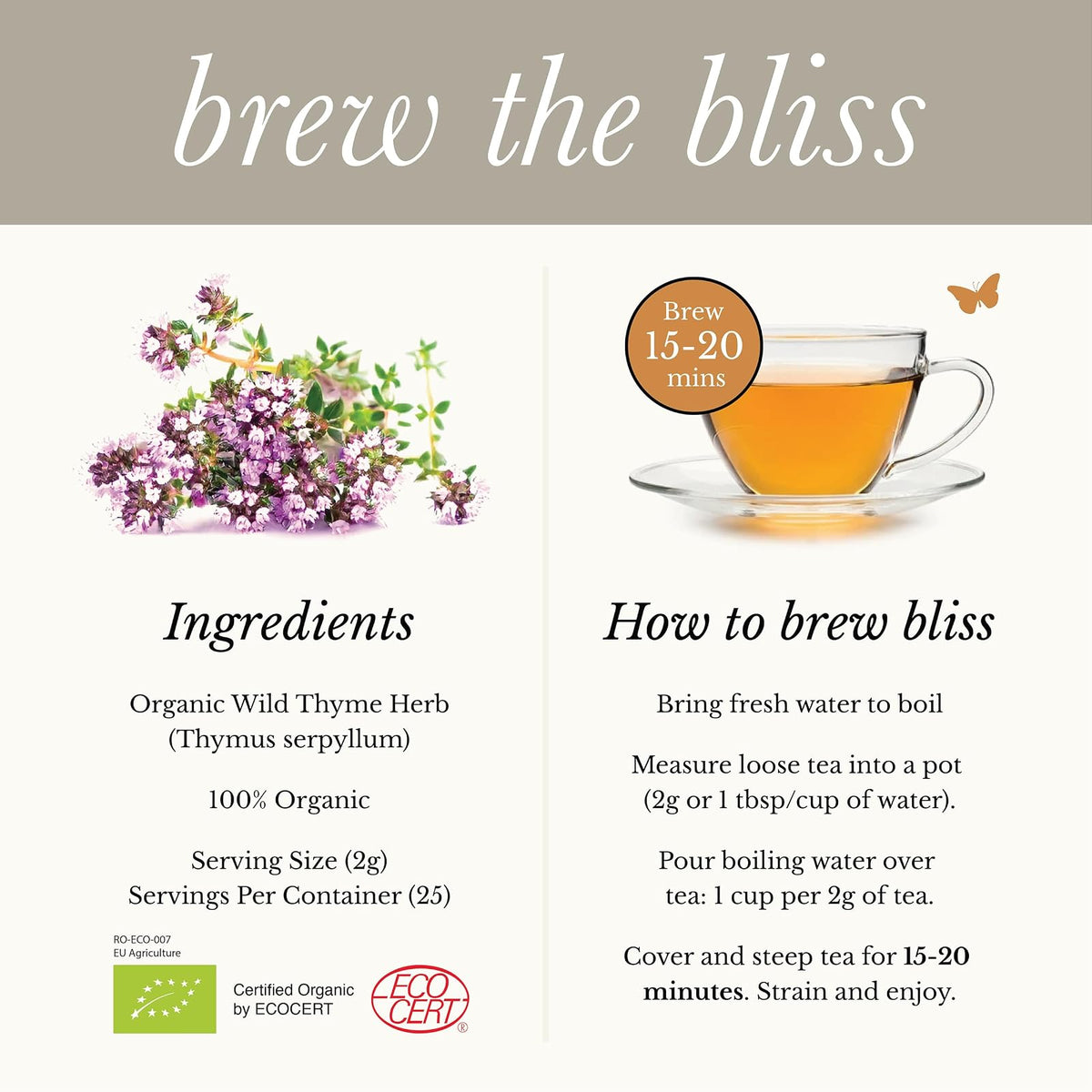 25 servings of herbal tea