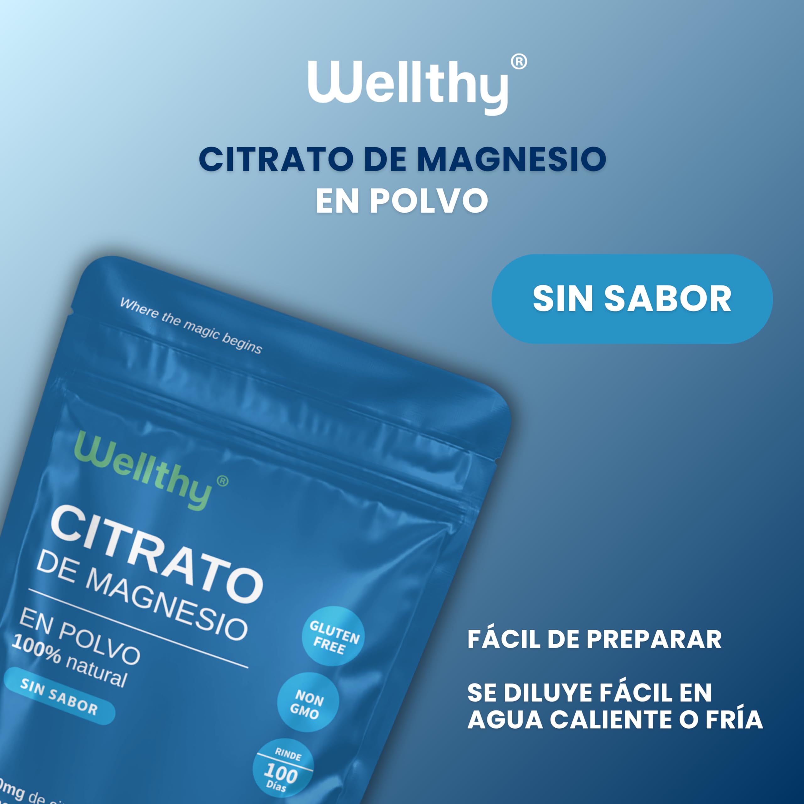 25 servings of magnesium citrate