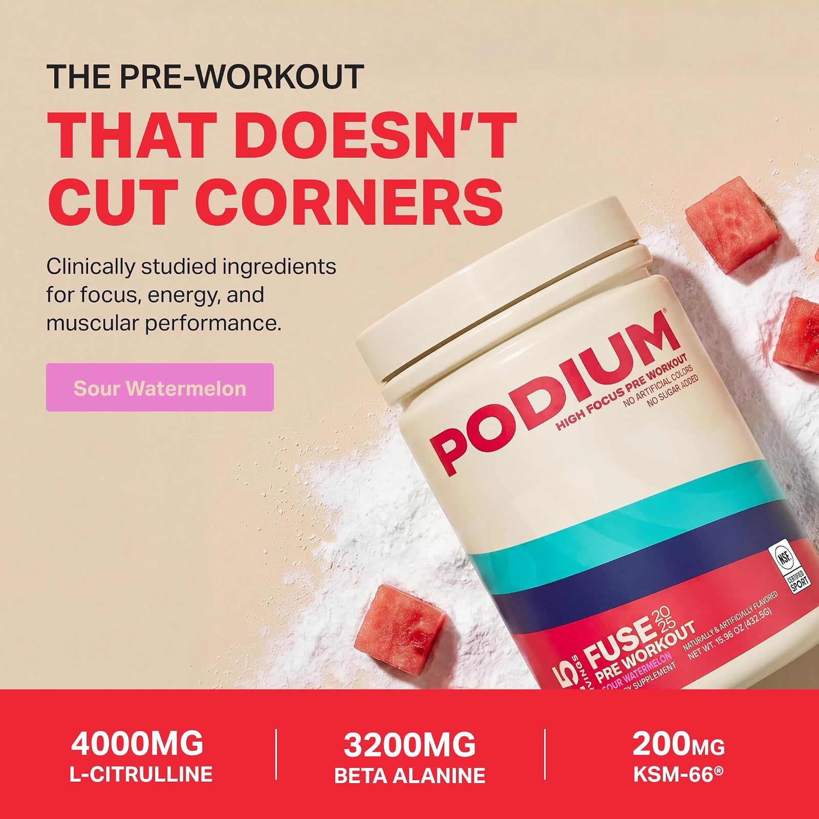 25 servings of pre-workout energy