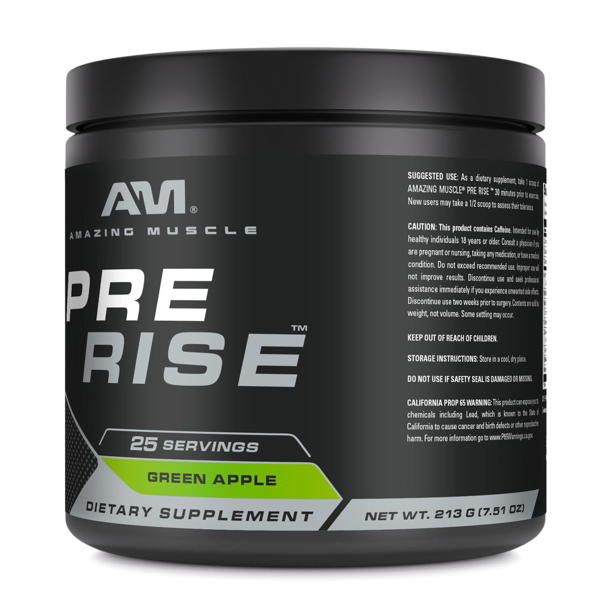 25 servings of pre-workout energy