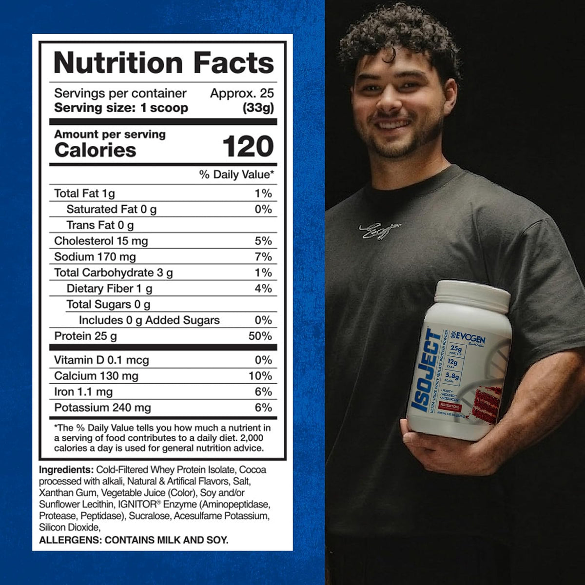 25 servings of premium protein