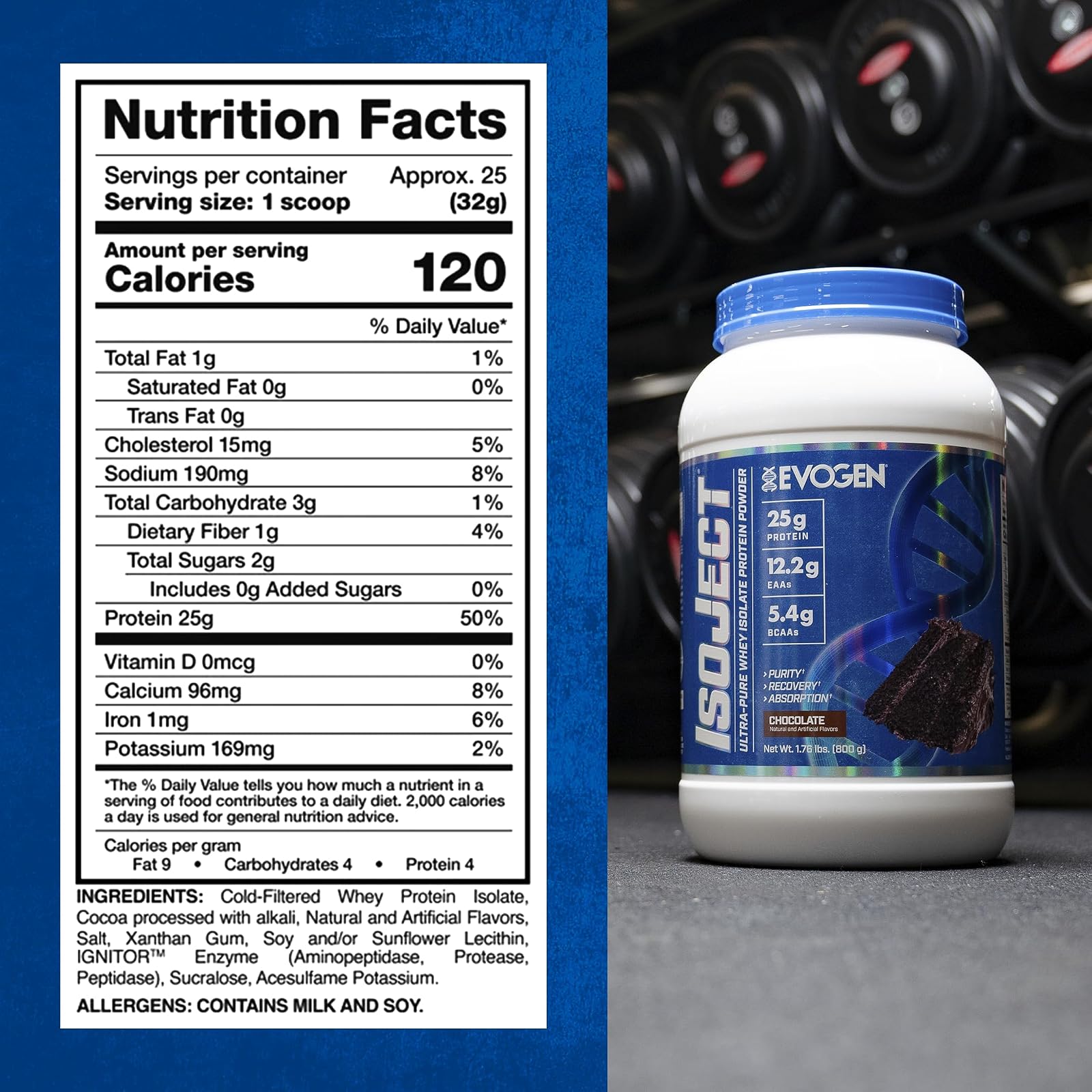 25 servings of whey protein goodness