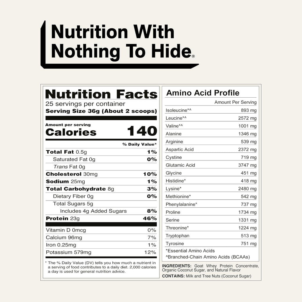 25 servings of whey protein powder