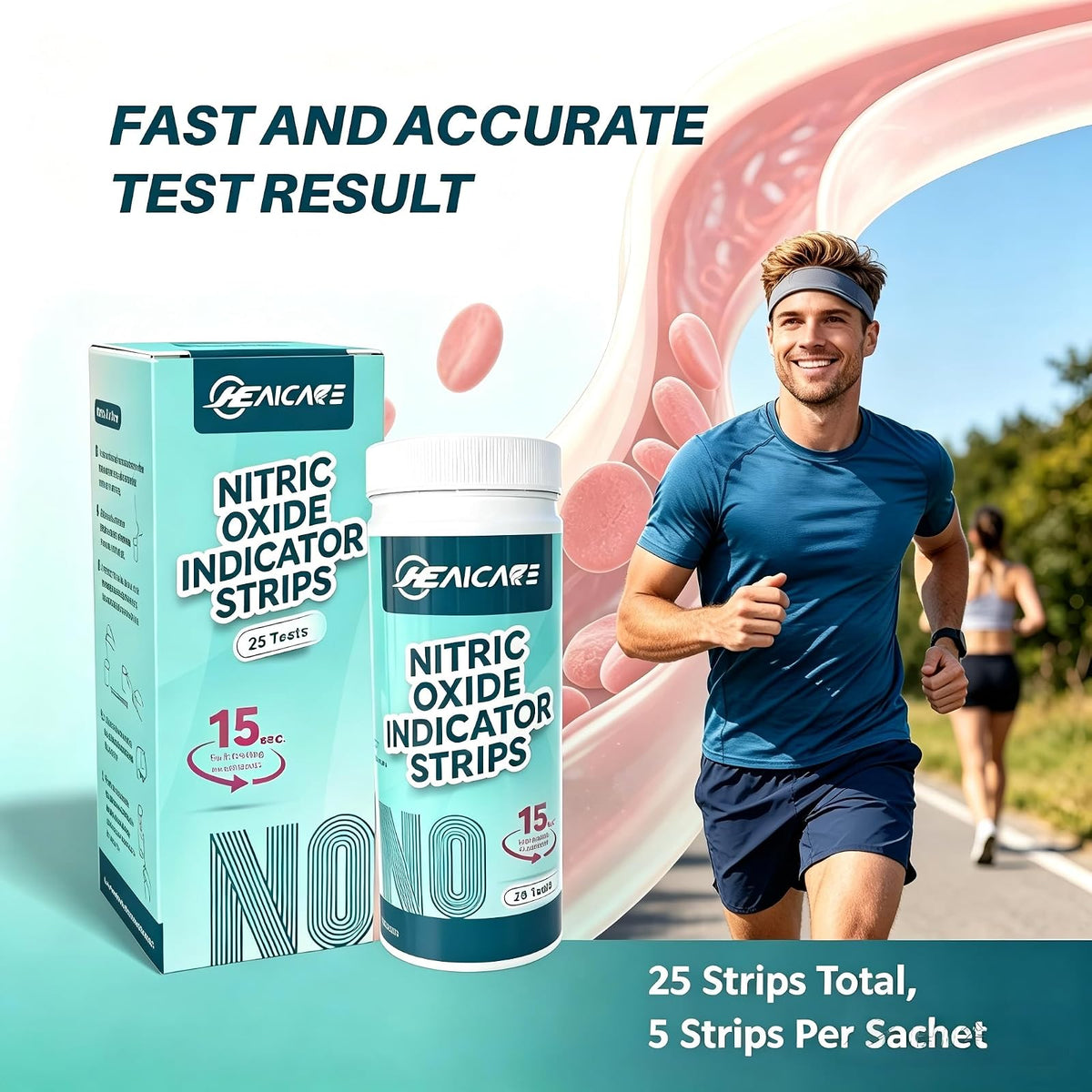25 strips for accurate nitric oxide levels