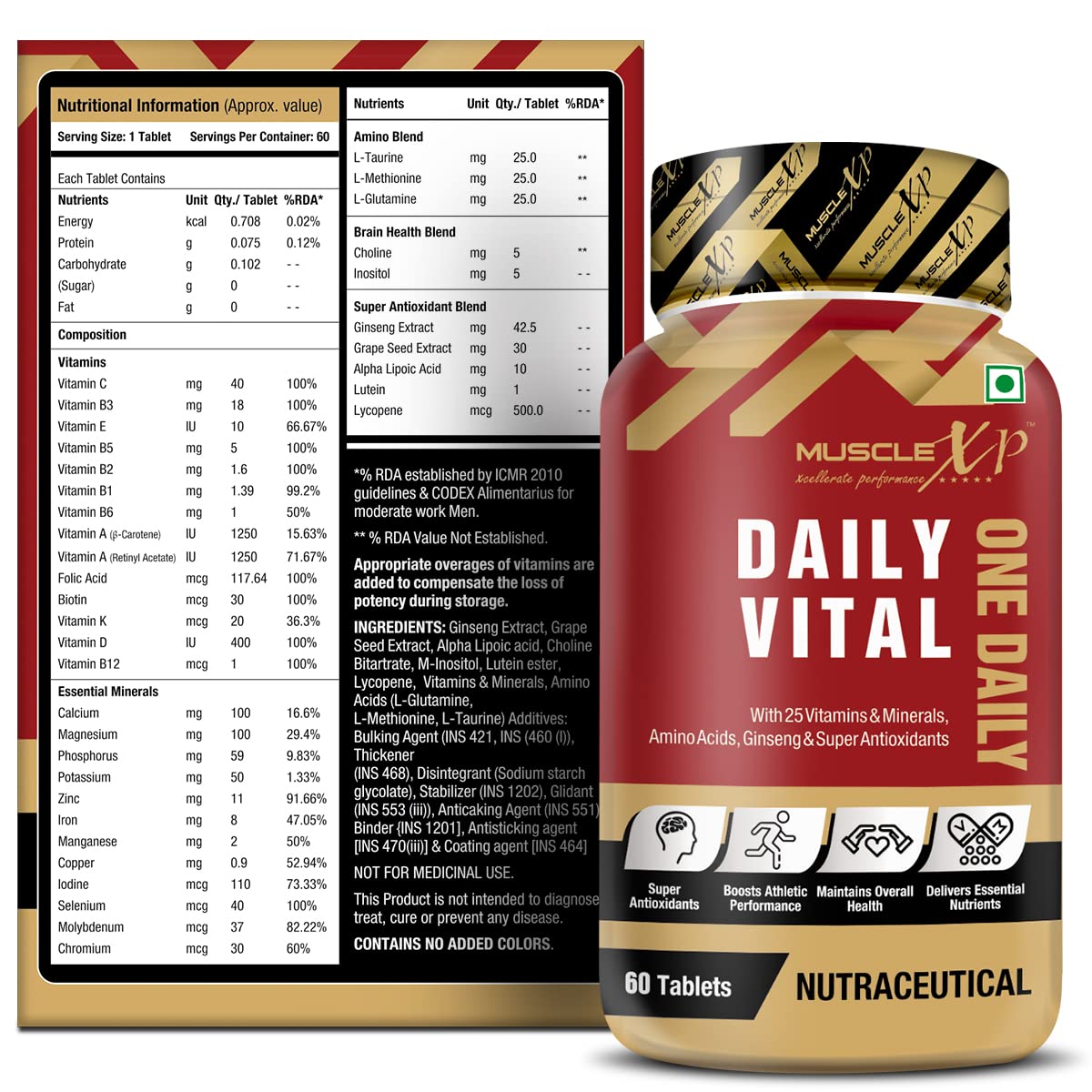 25 vitamins and minerals for daily health