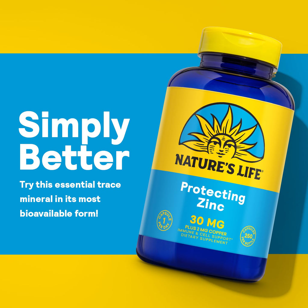 250 capsules for daily zinc intake