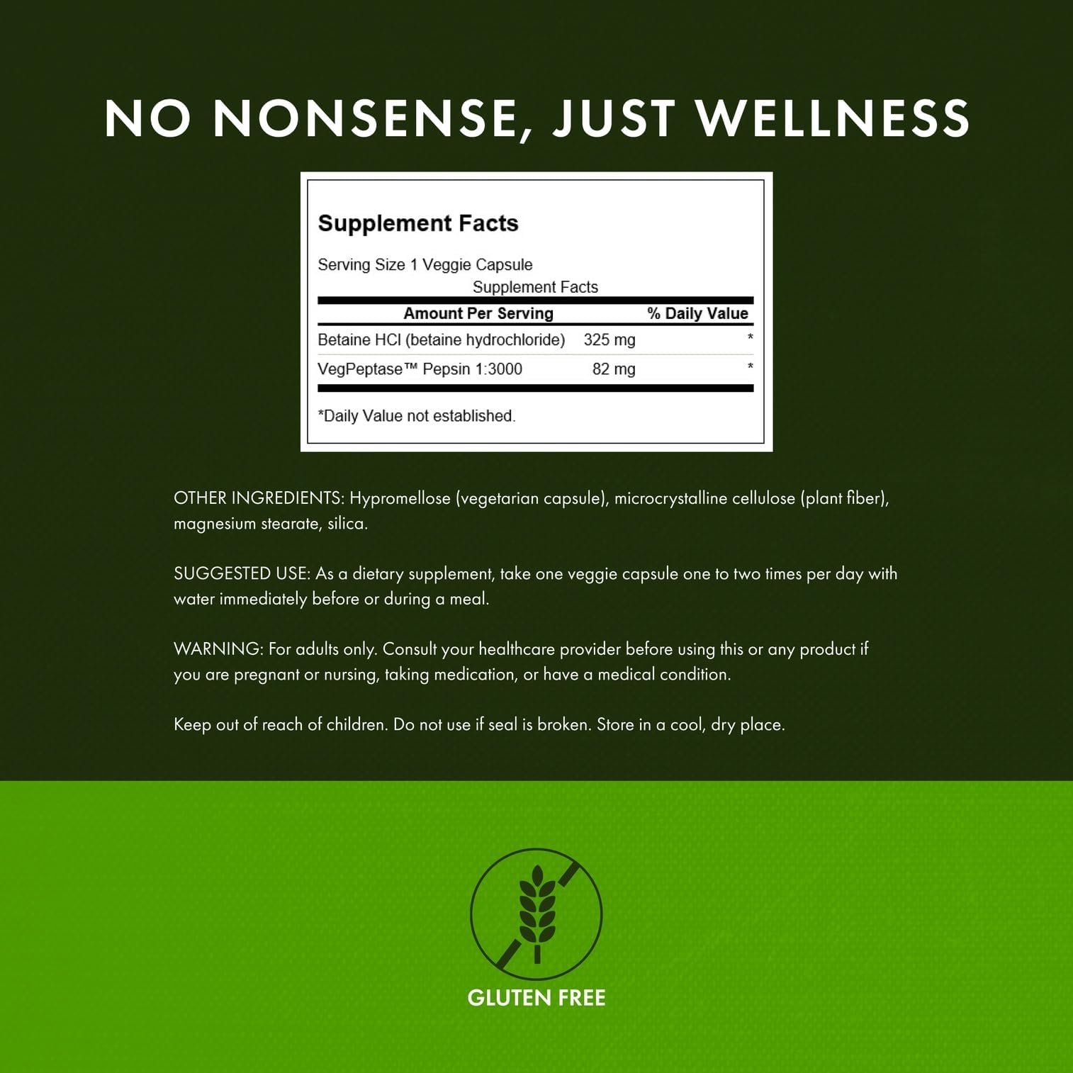 250 capsules for digestive health