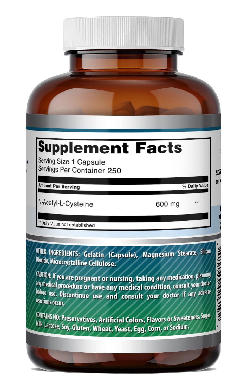 250 capsules of Amazing Formulas NAC