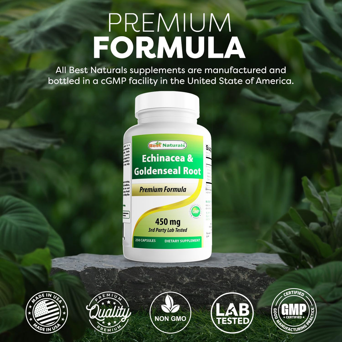 250 capsules of Echinacea Goldenseal