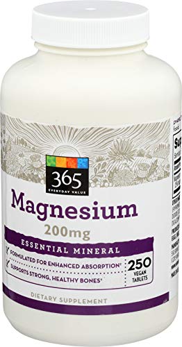 250 capsules of magnesium for vitality