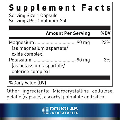 250 capsules of magnesium potassium