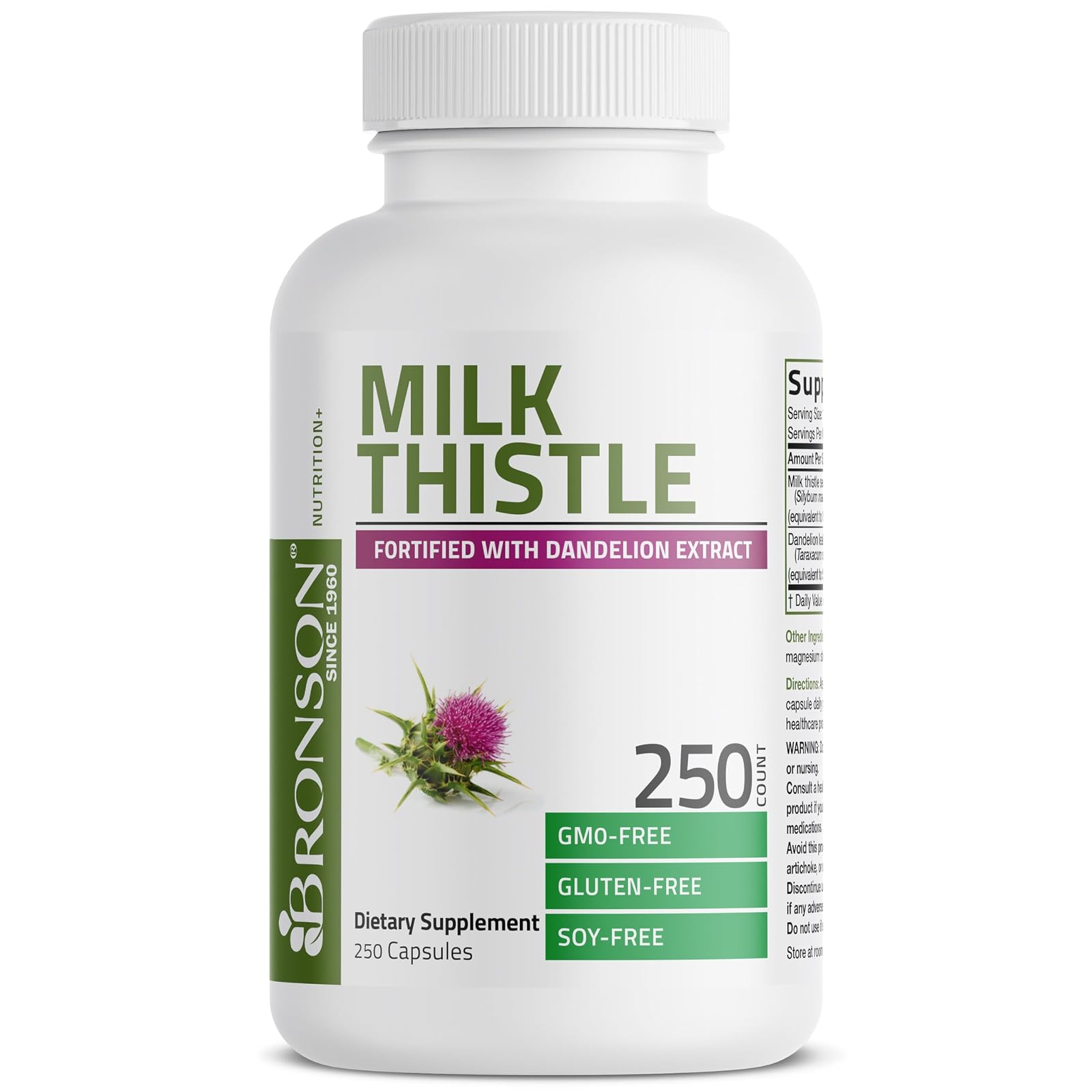 250 capsules of milk thistle extract