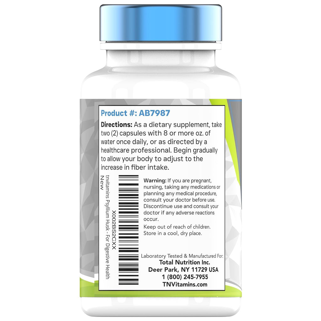 250 capsules of psyllium husk