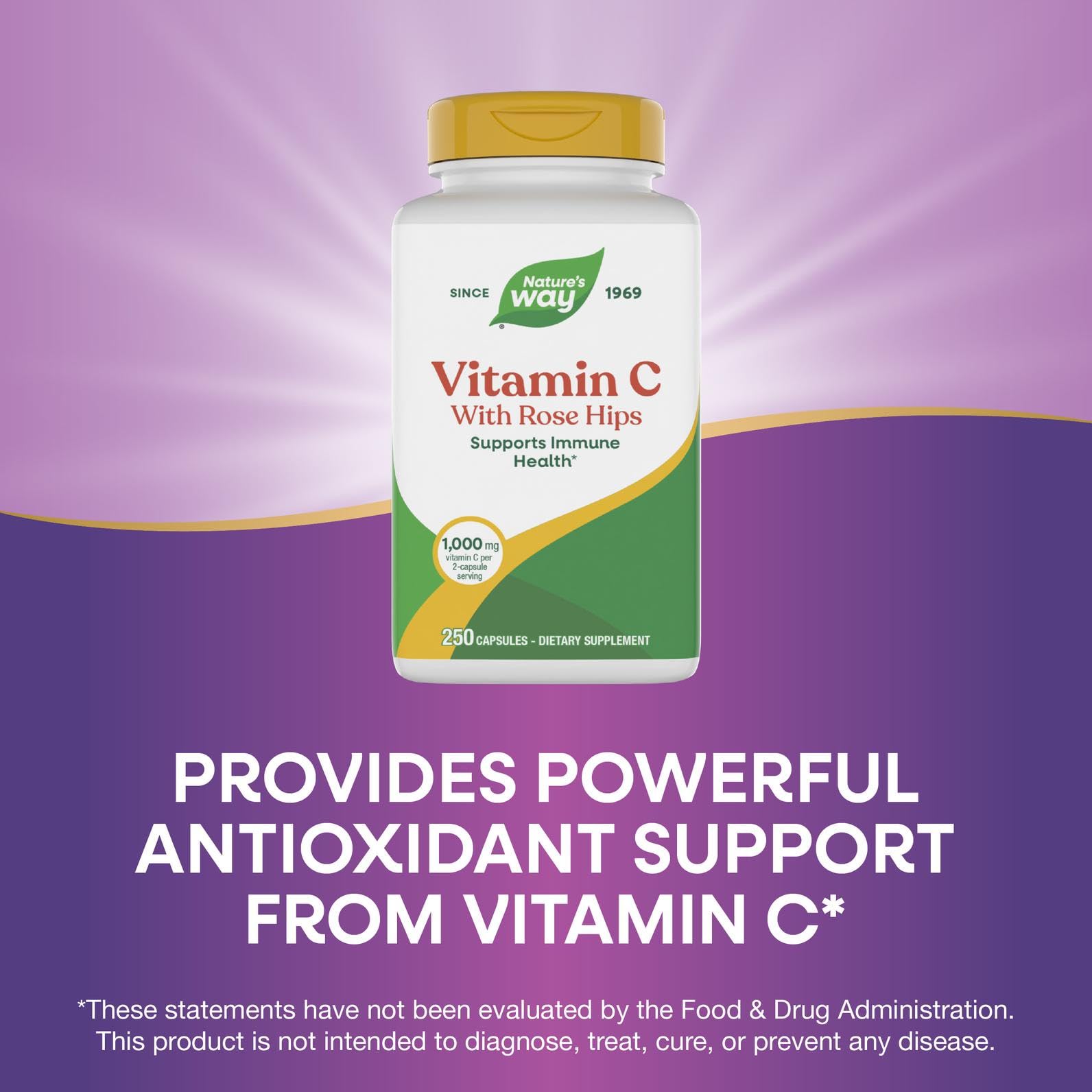 250 capsules of vitamin C