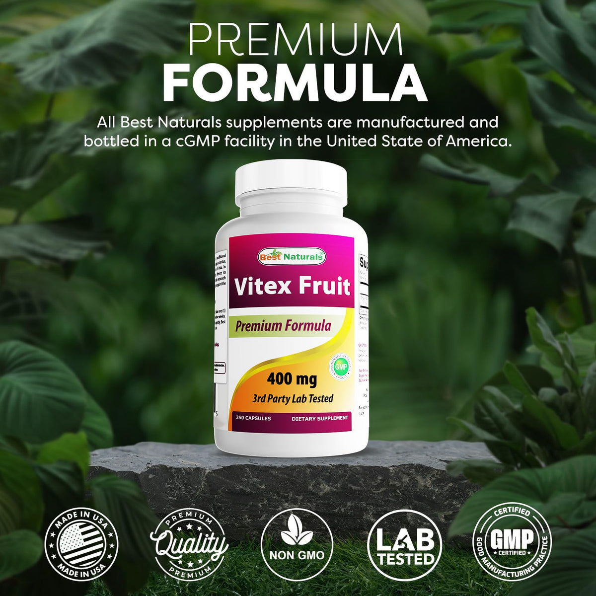 250 capsules of vitex chasteberry