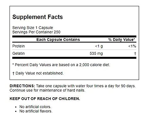 250 count blended vitamin supplement capsules