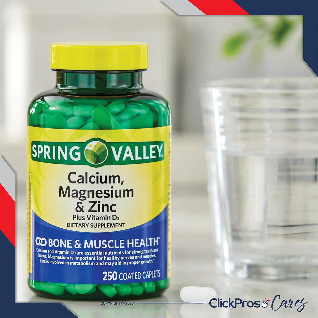 250 count calcium caplets for daily use