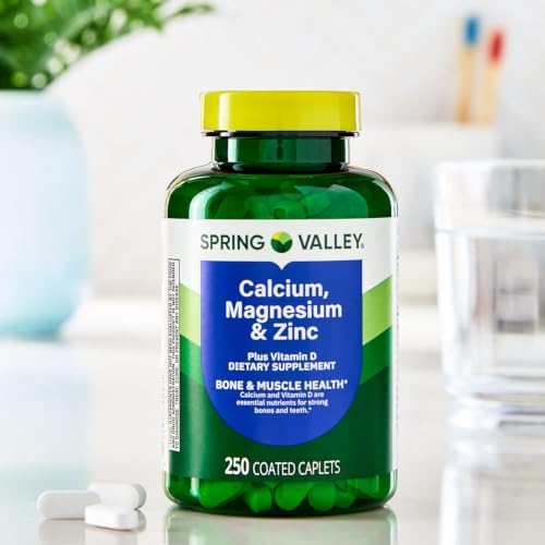 250 count calcium caplets for long-term use