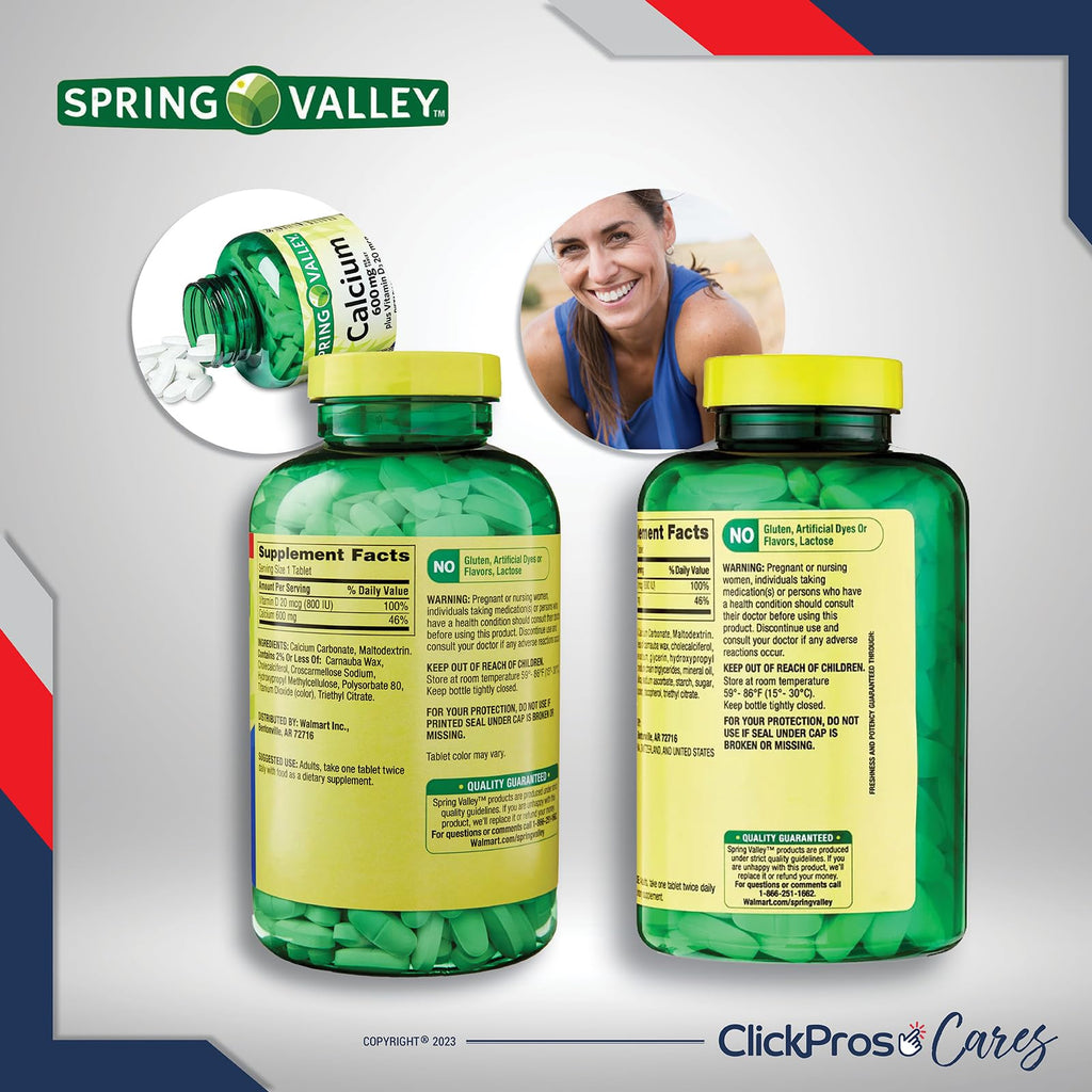 250 count calcium tablets for daily use