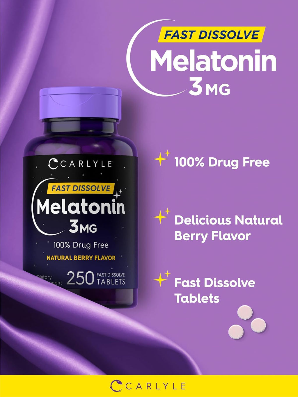 250 count melatonin tablets for sleep