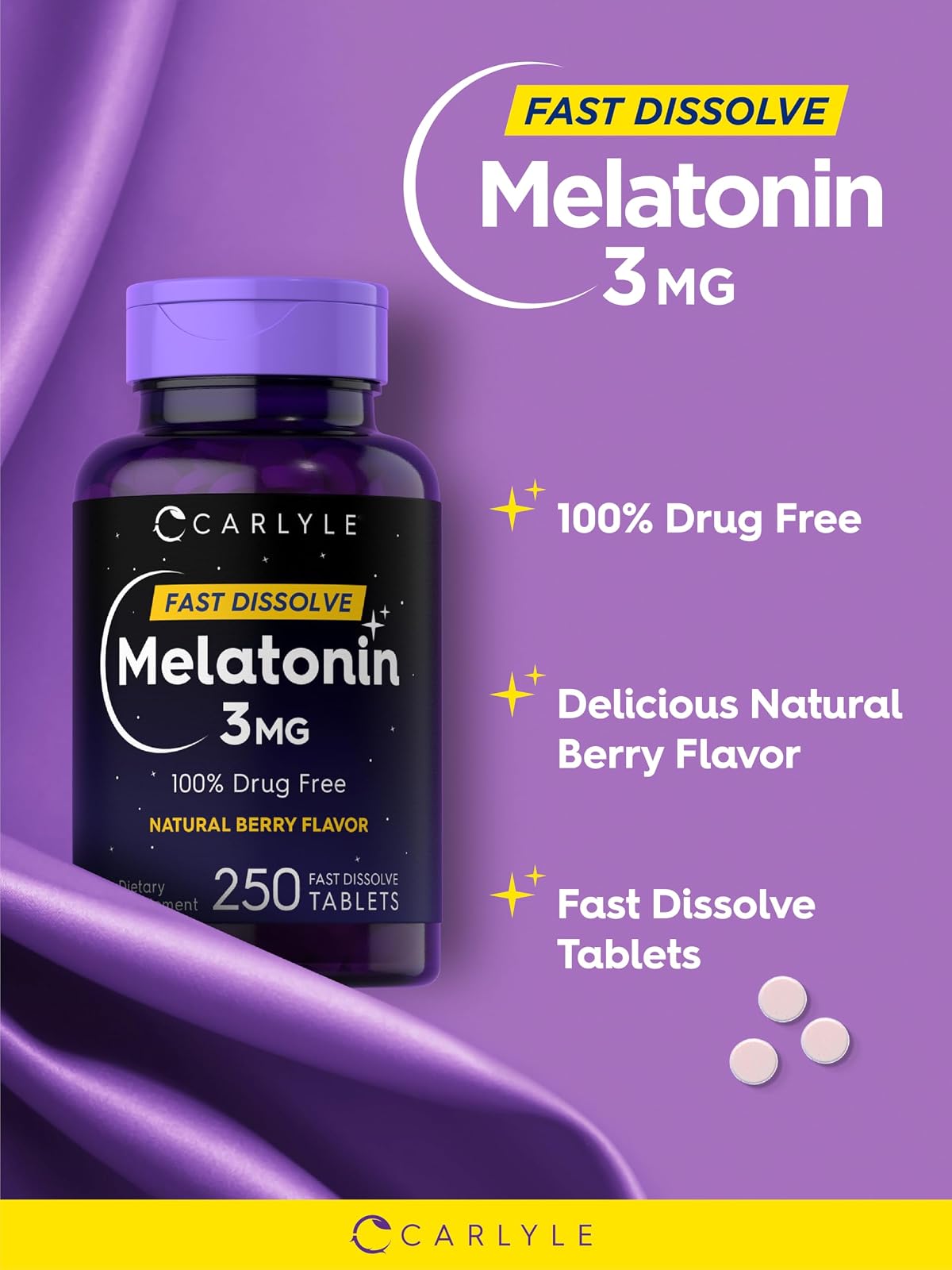 250 count melatonin tablets for sleep