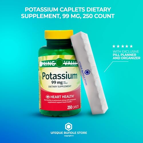 250 count potassium supplement for convenience