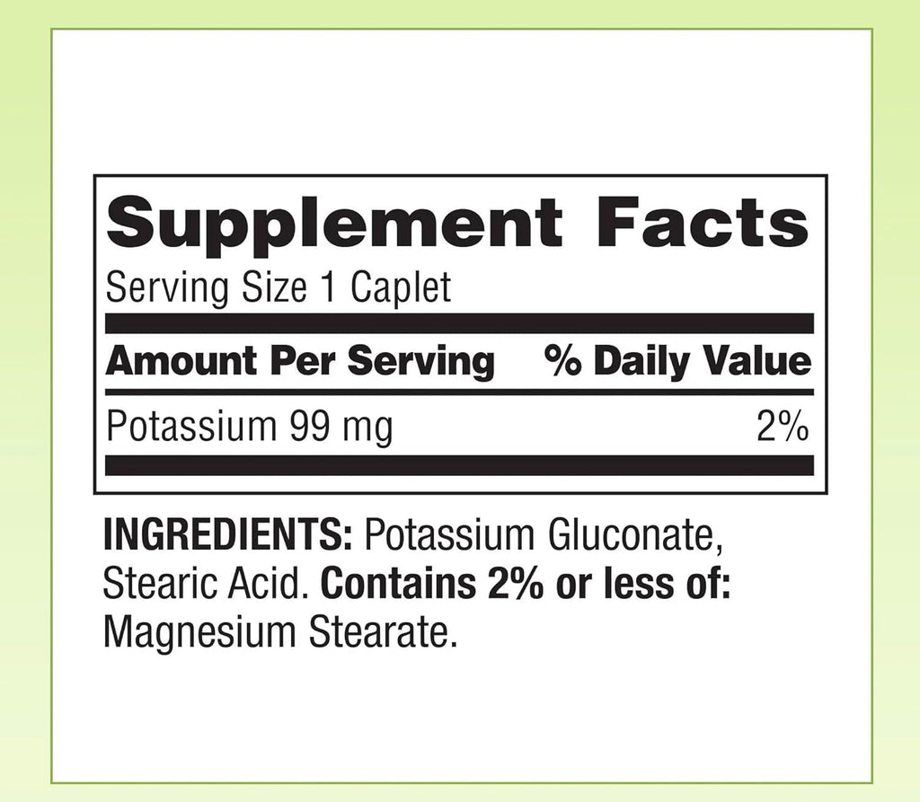 250 count potassium supplement
