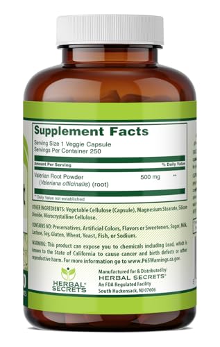 250 count valerian for relaxation