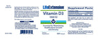 250 count Vitamin D3 capsules