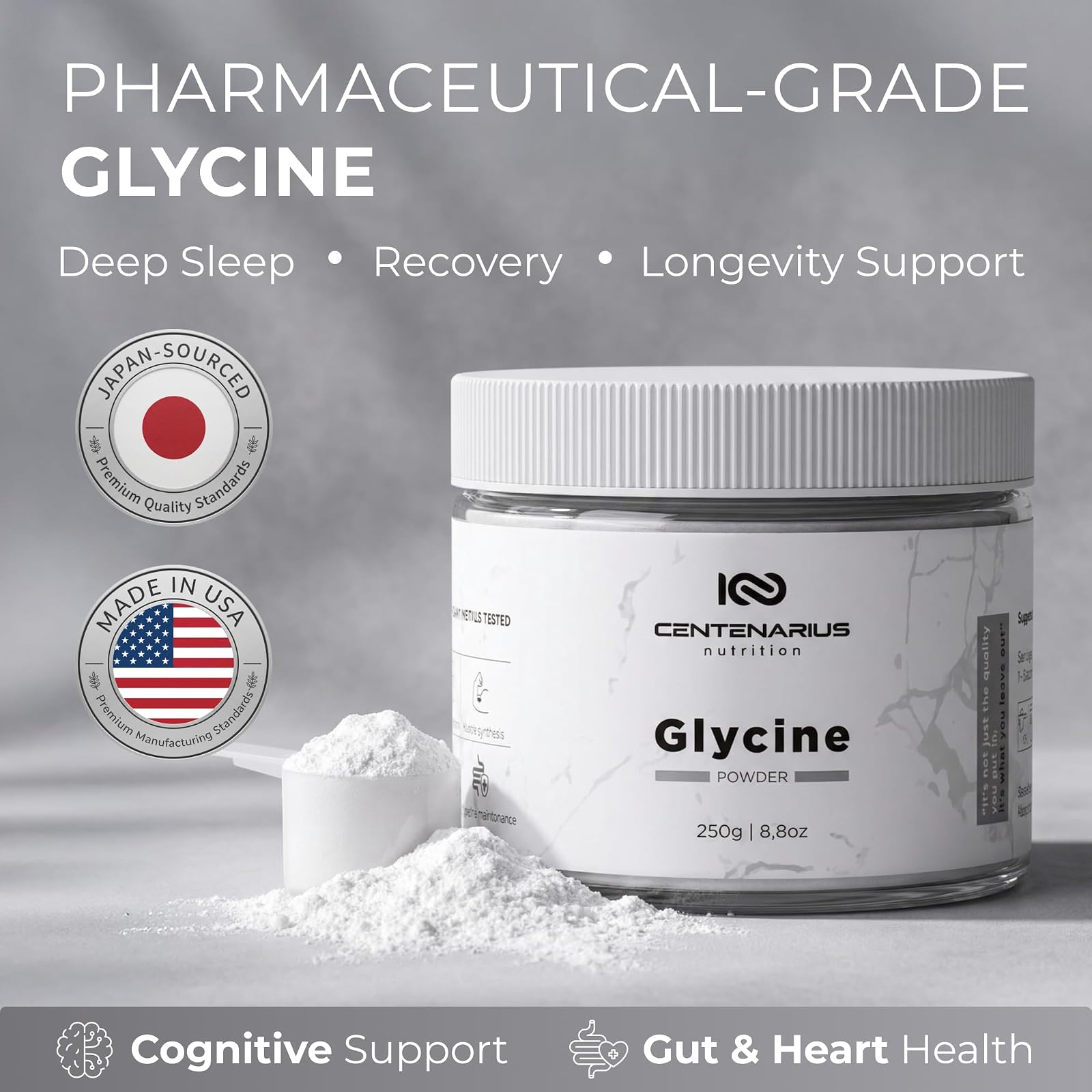 250 g glycine for enhanced performance