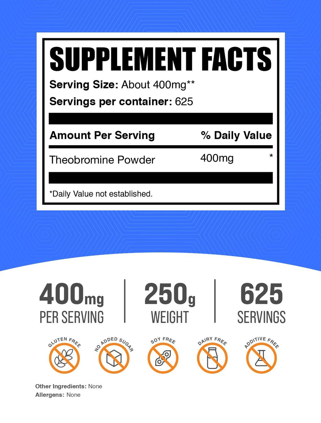 250 g theobromine supplement for skin