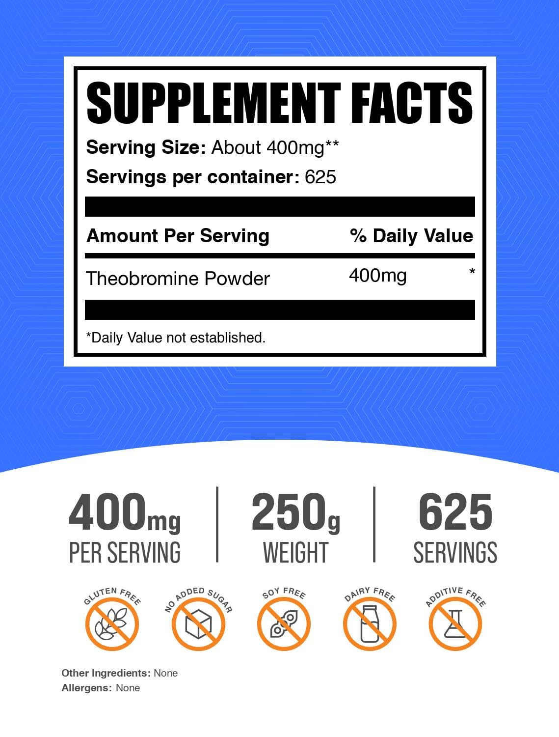 250 g theobromine supplement for skin