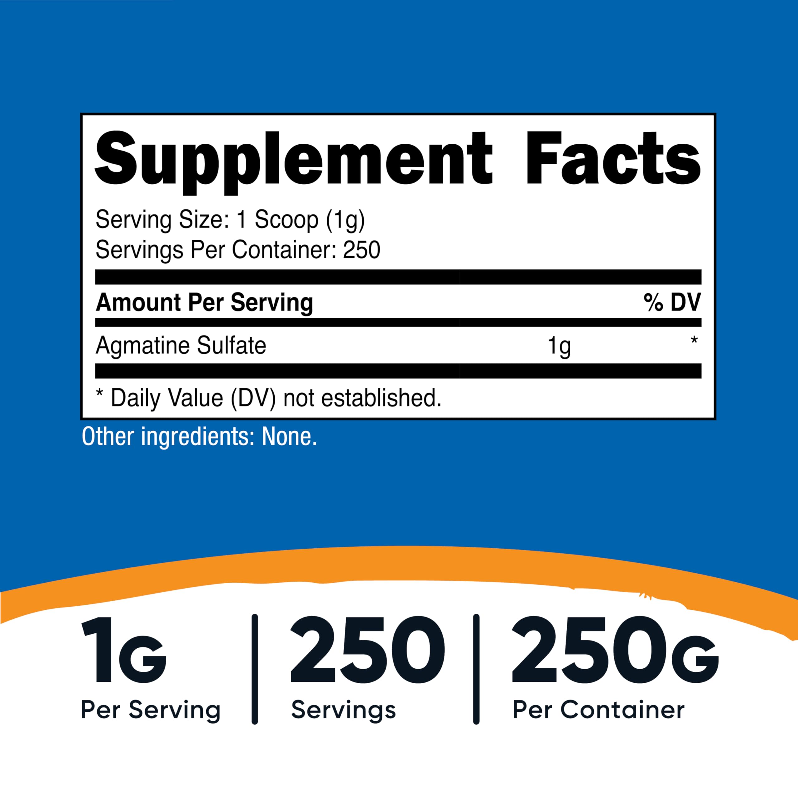 250 grams agmatine sulfate for energy