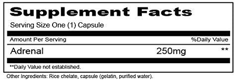 250 mg adrenal extract for energy