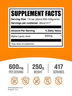 250 mg alpha lipoic acid dosage