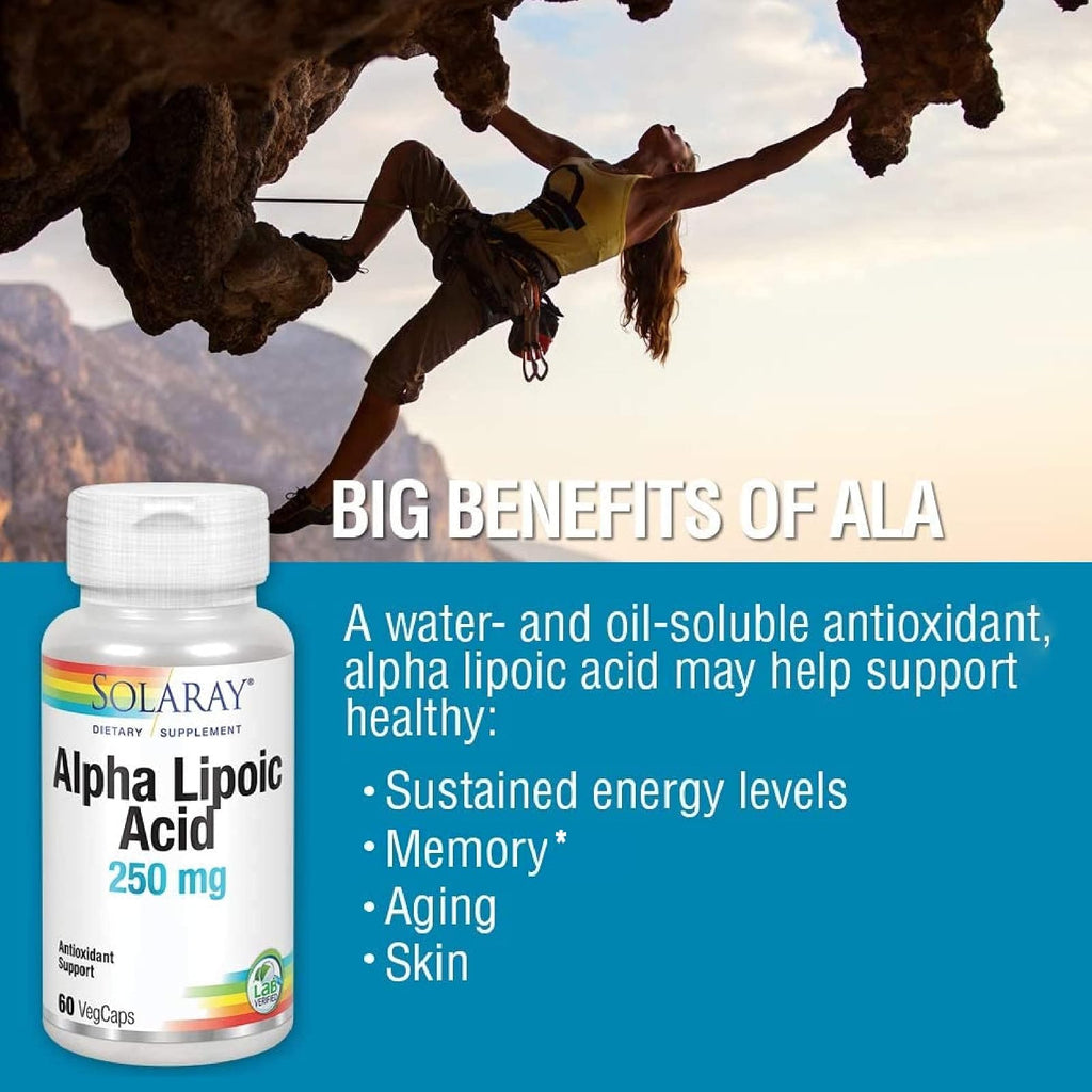 250 mg alpha lipoic acid supplement