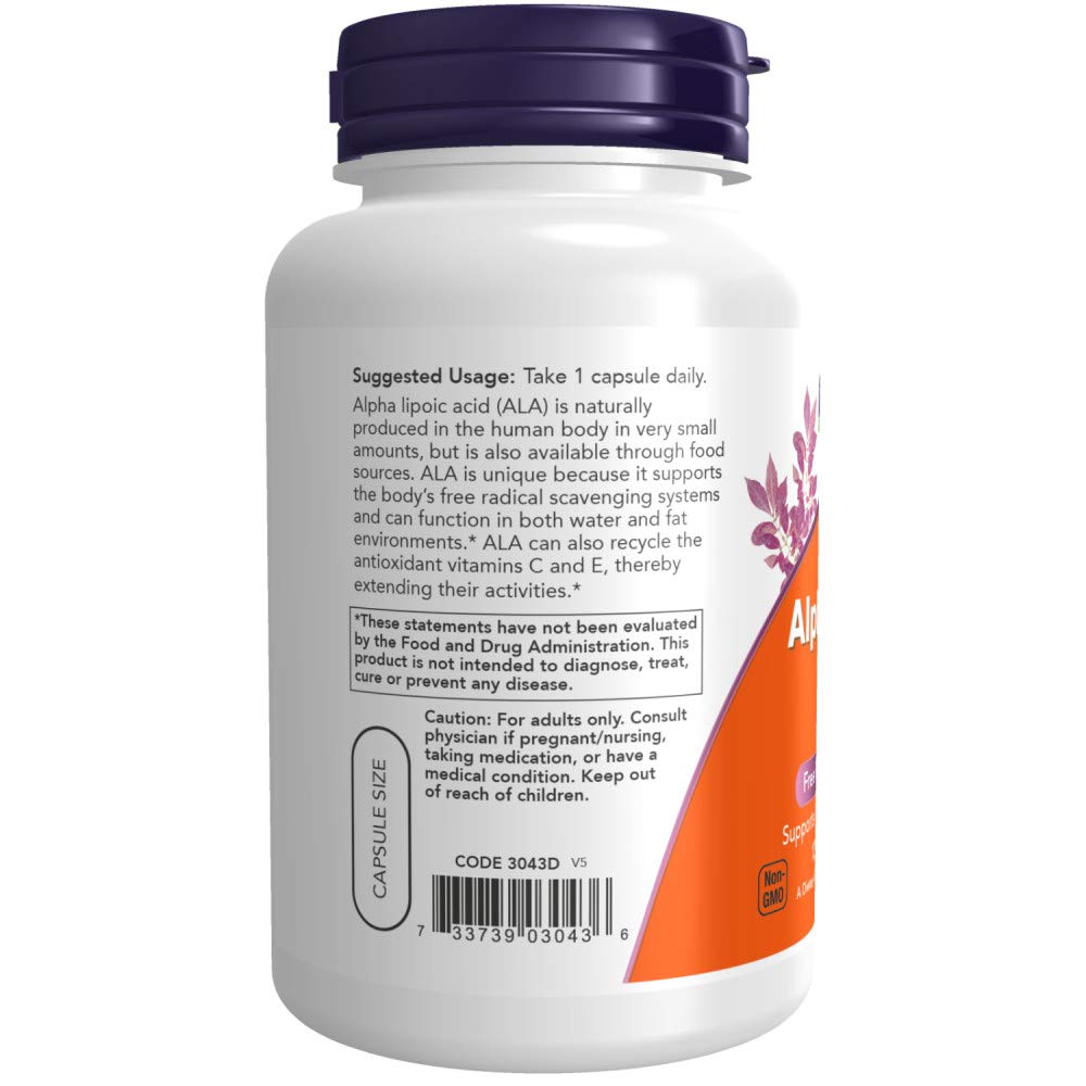 250 mg alpha lipoic acid supplement
