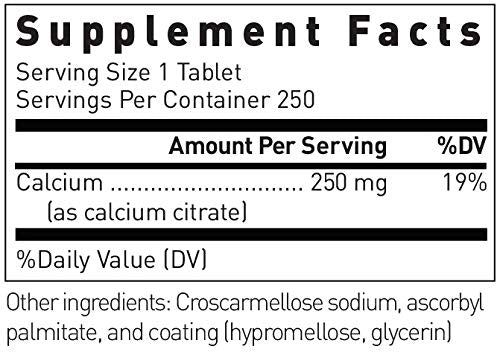 250 mg calcium citrate tablets