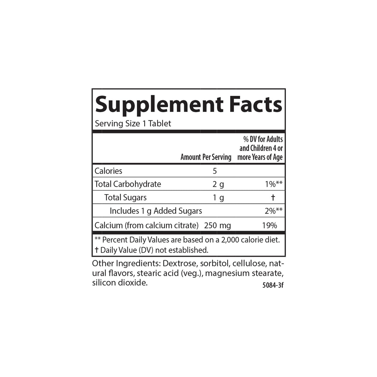 250 mg calcium citrate tablets