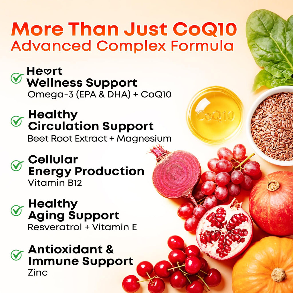 250 mg CoQ10 for energy support