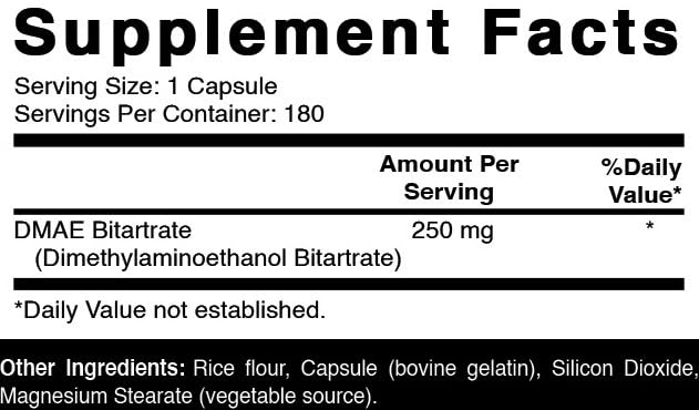 250 mg DMEA for daily wellness