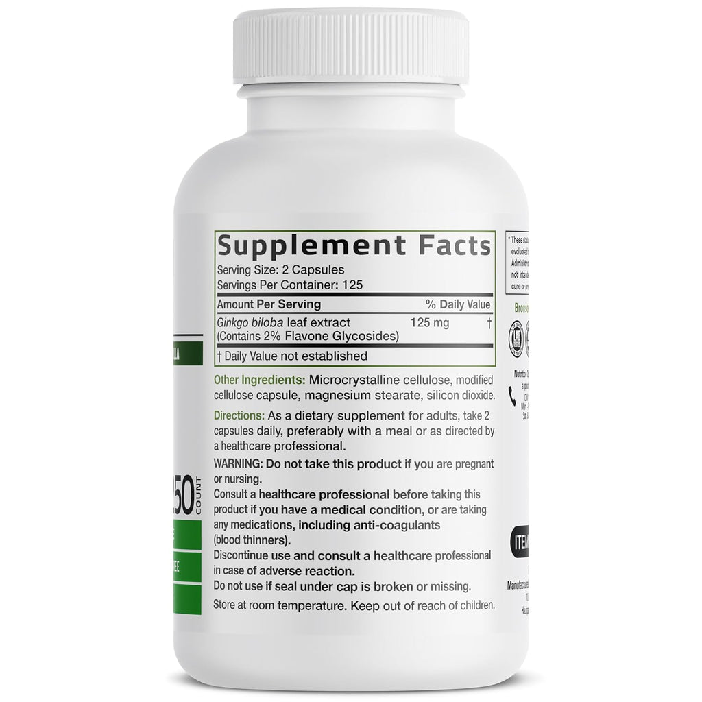 250 mg ginkgo biloba benefits
