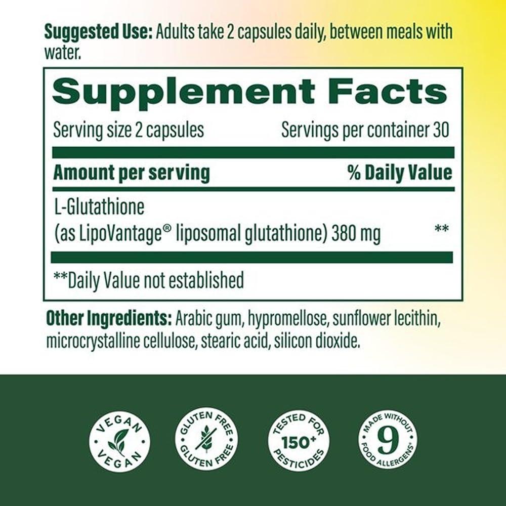 250 mg glutathione for daily wellness